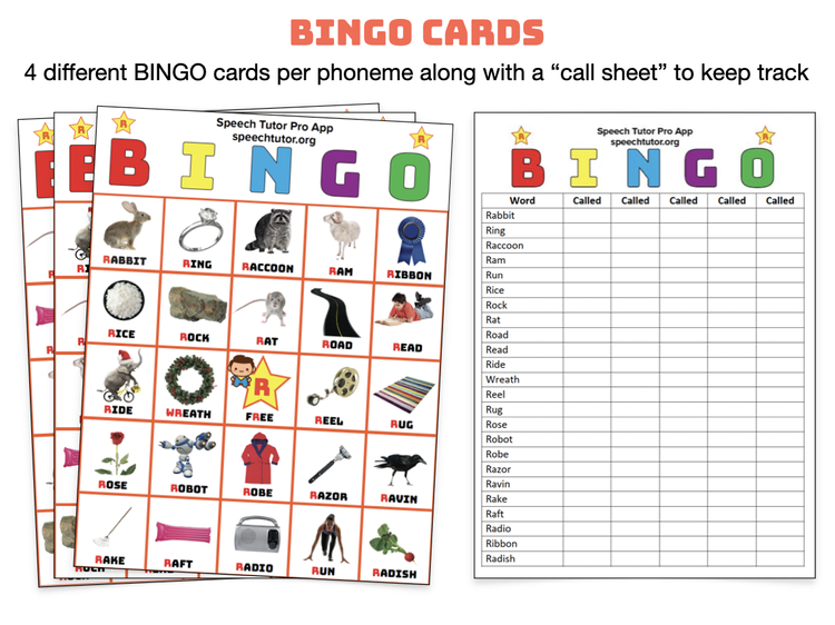 Free Articulation Printable Images & Worksheets — Speech Tutor