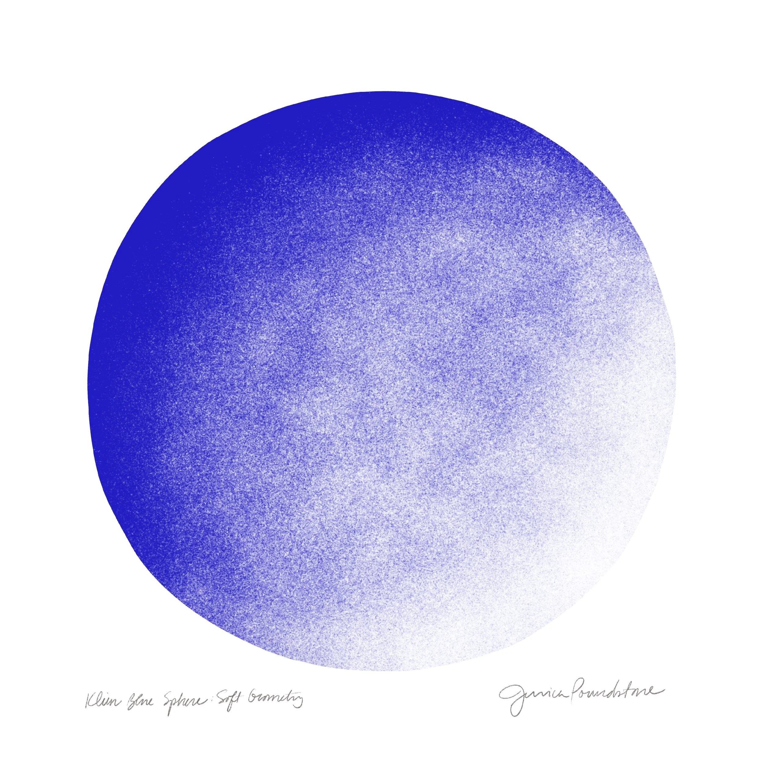 Klein Blue Sphere: Soft Geometry — Jessica Poundstone