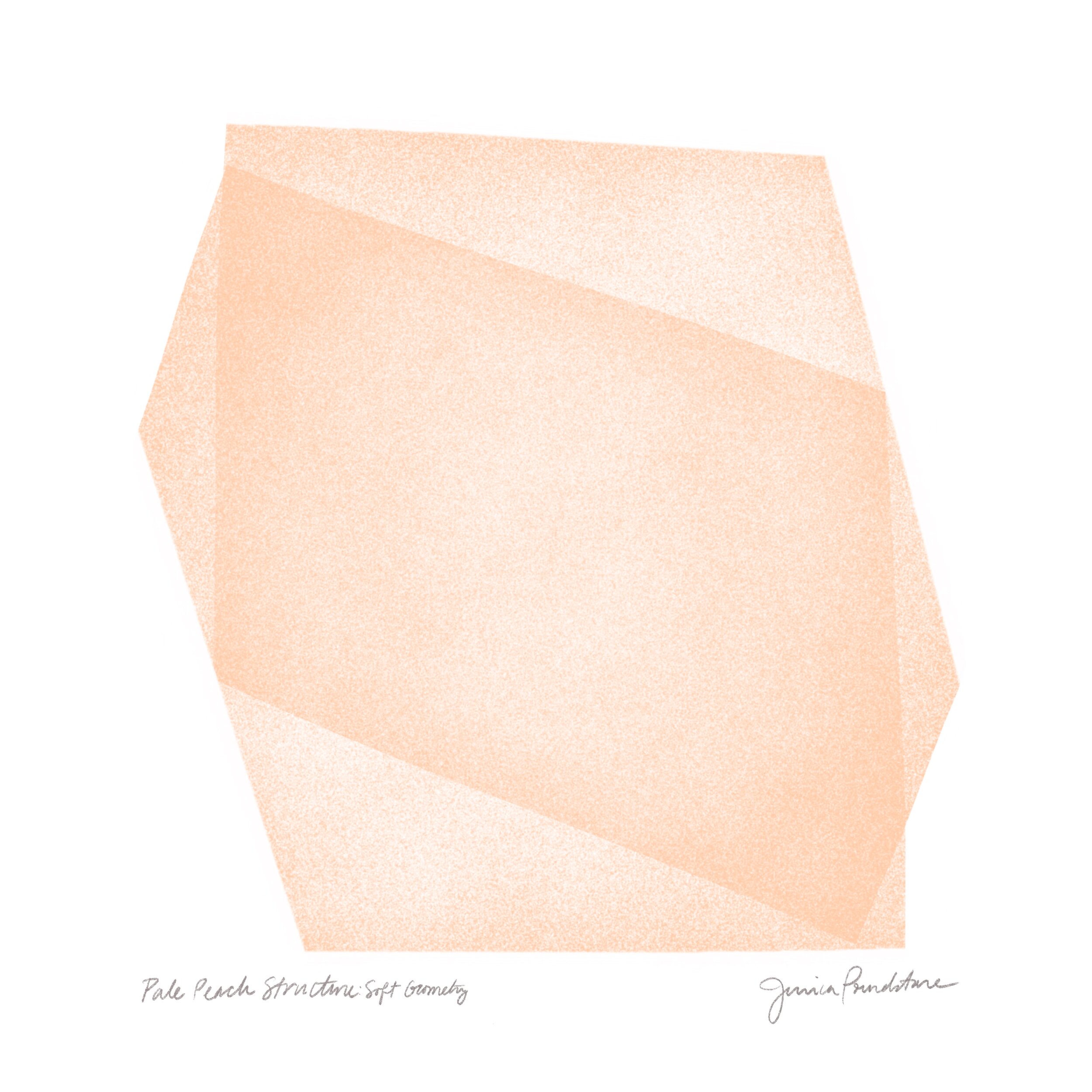 Pale Peach Structure: Soft Geometry — Jessica Poundstone
