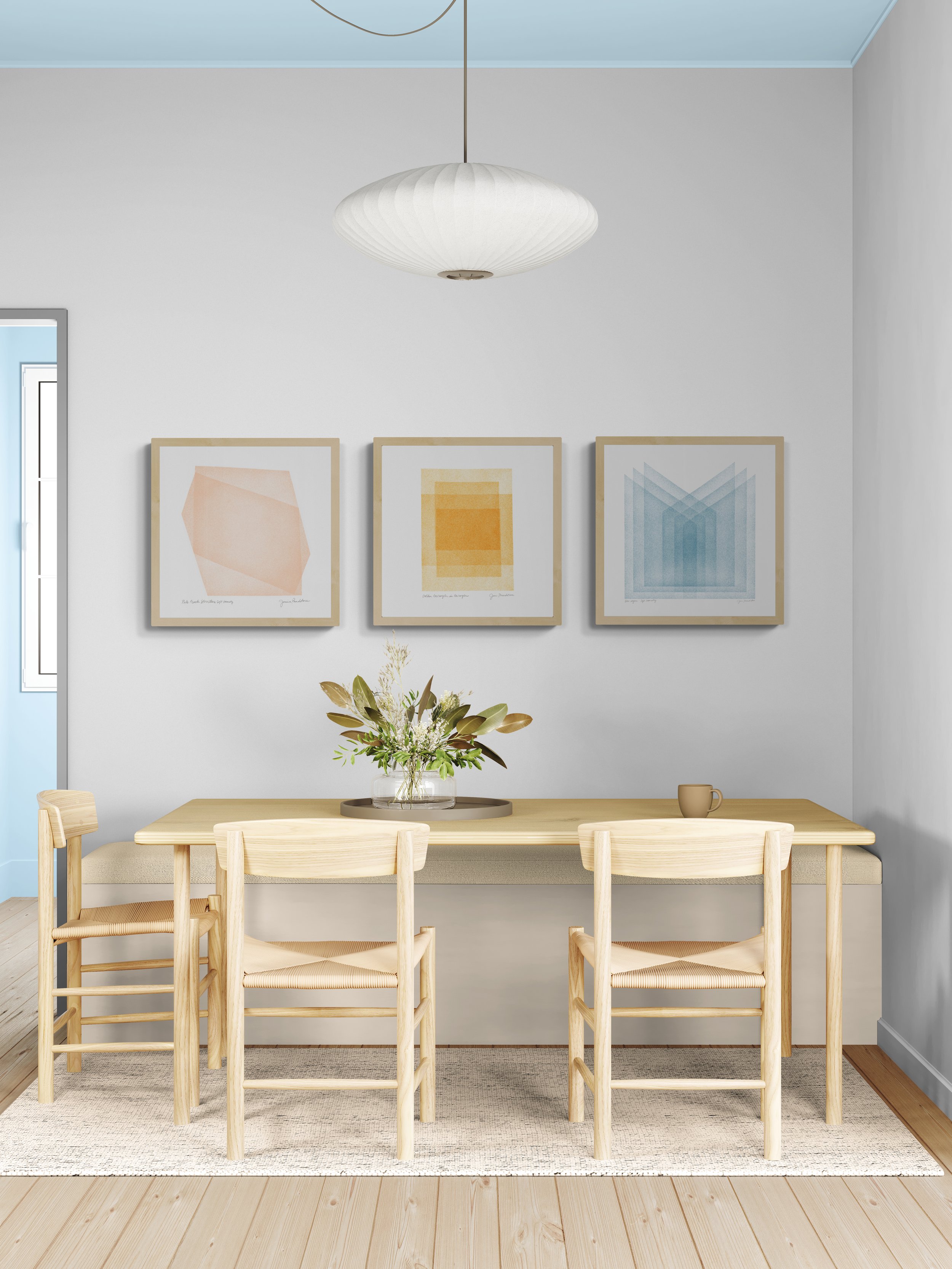 Pale Peach Structure: Soft Geometry — Jessica Poundstone