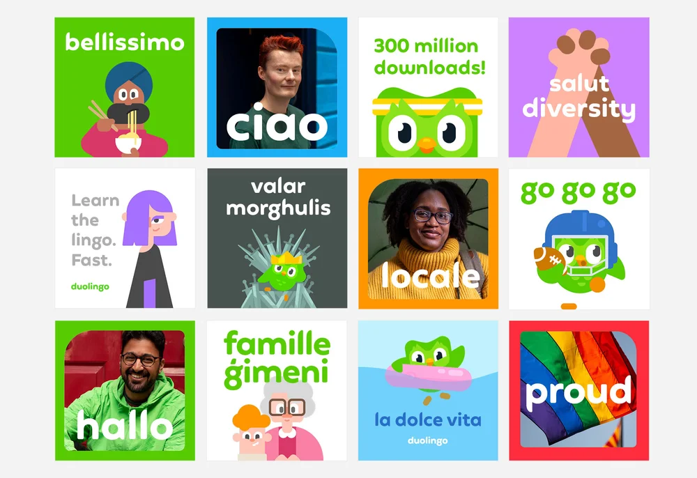 Identity & Bespoke Typeface for Duolingo — Beth Johnson