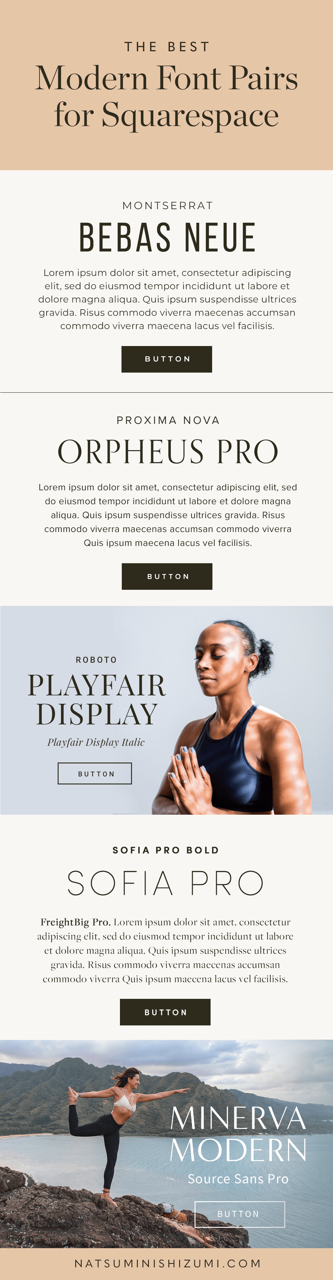 The Best Modern Font Pairings for Squarespace - Natsumi Nishizumi ...