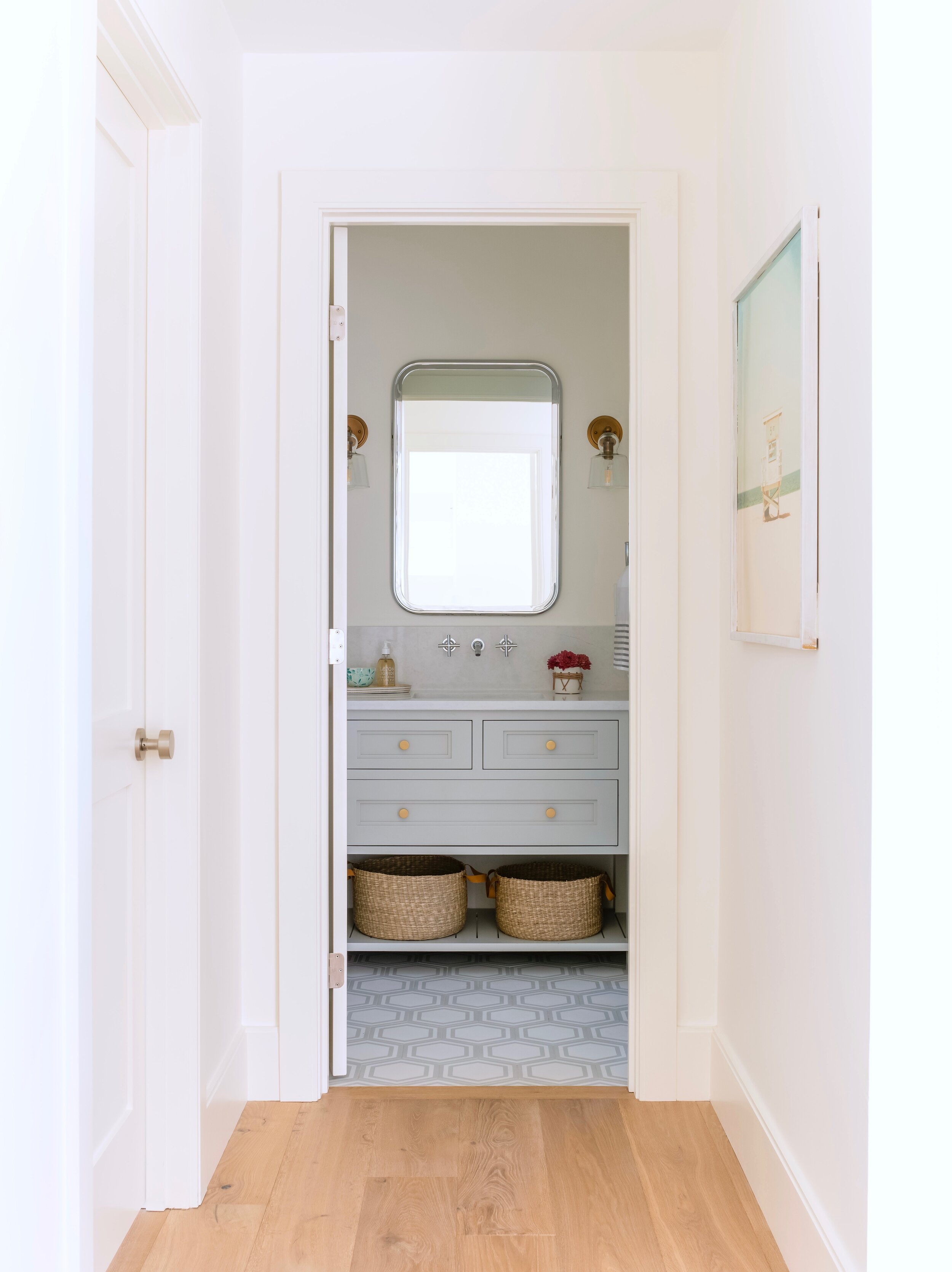 RI Beach House - Girls Bedrooms and Bath — Meredith Rodday Design