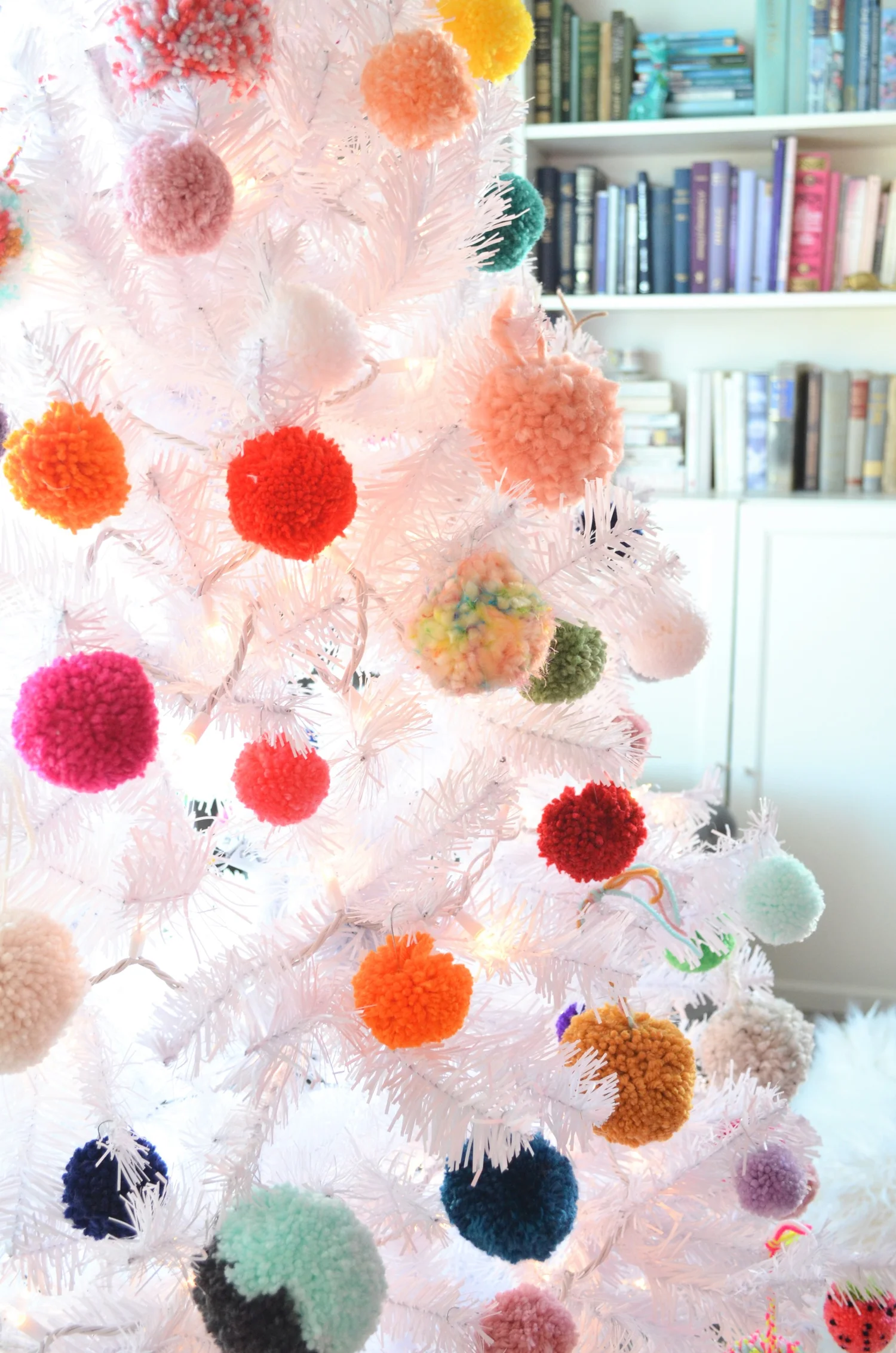 Pom Pom Christmas Tree — Apricot Polkadot