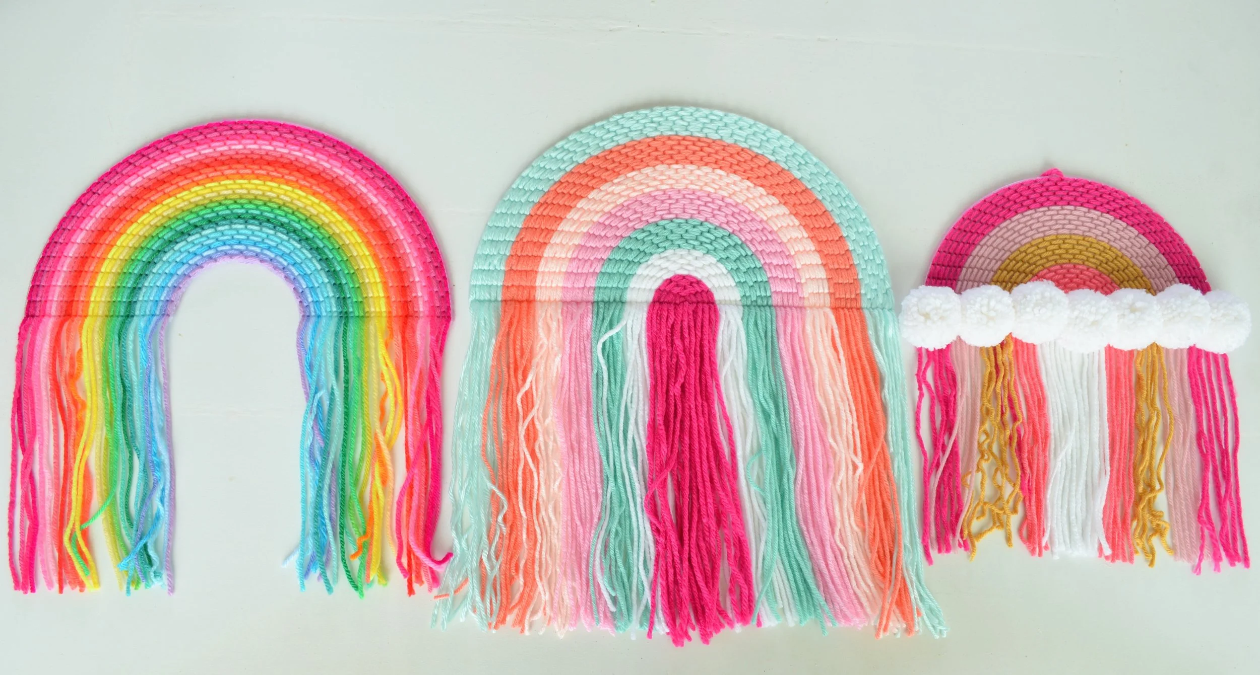 DIY: Plastic Canvas Rainbows — Apricot Polkadot