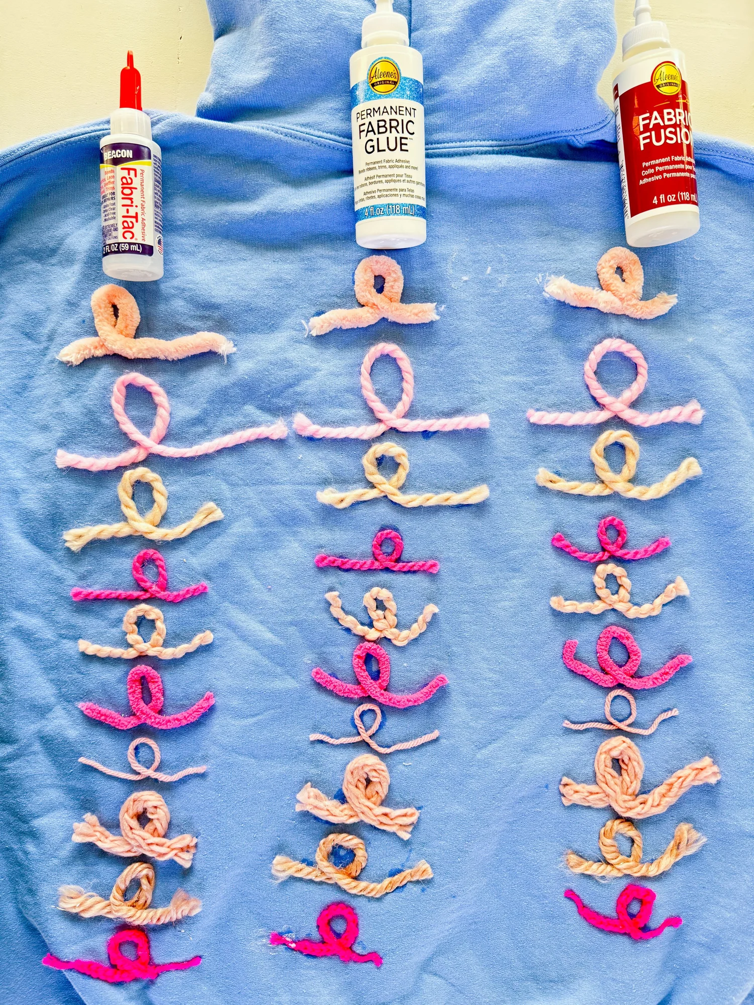 Faux Embroidered/Stitched Sweatshirts — Apricot Polkadot