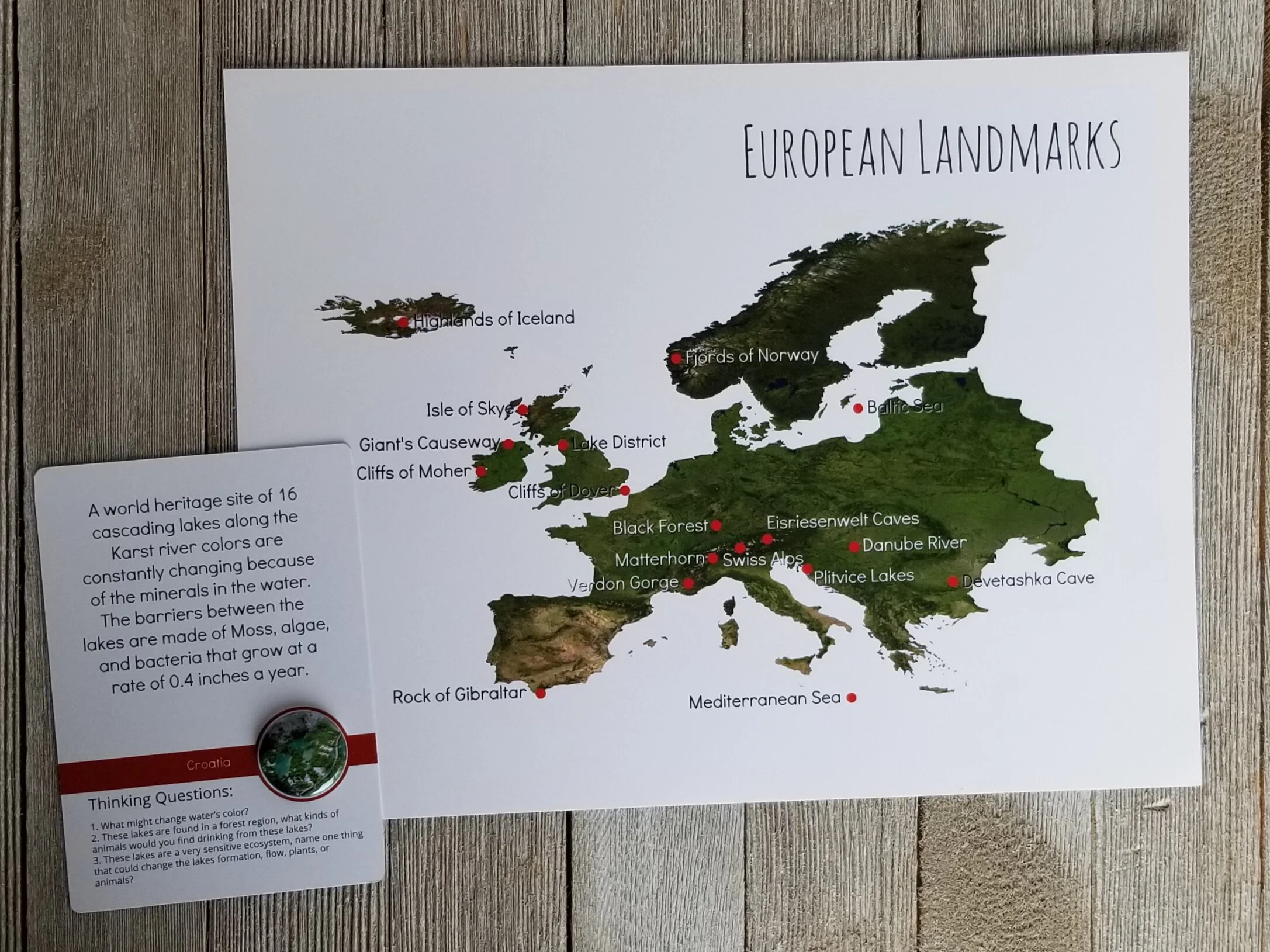 Landmarks In Europe Map