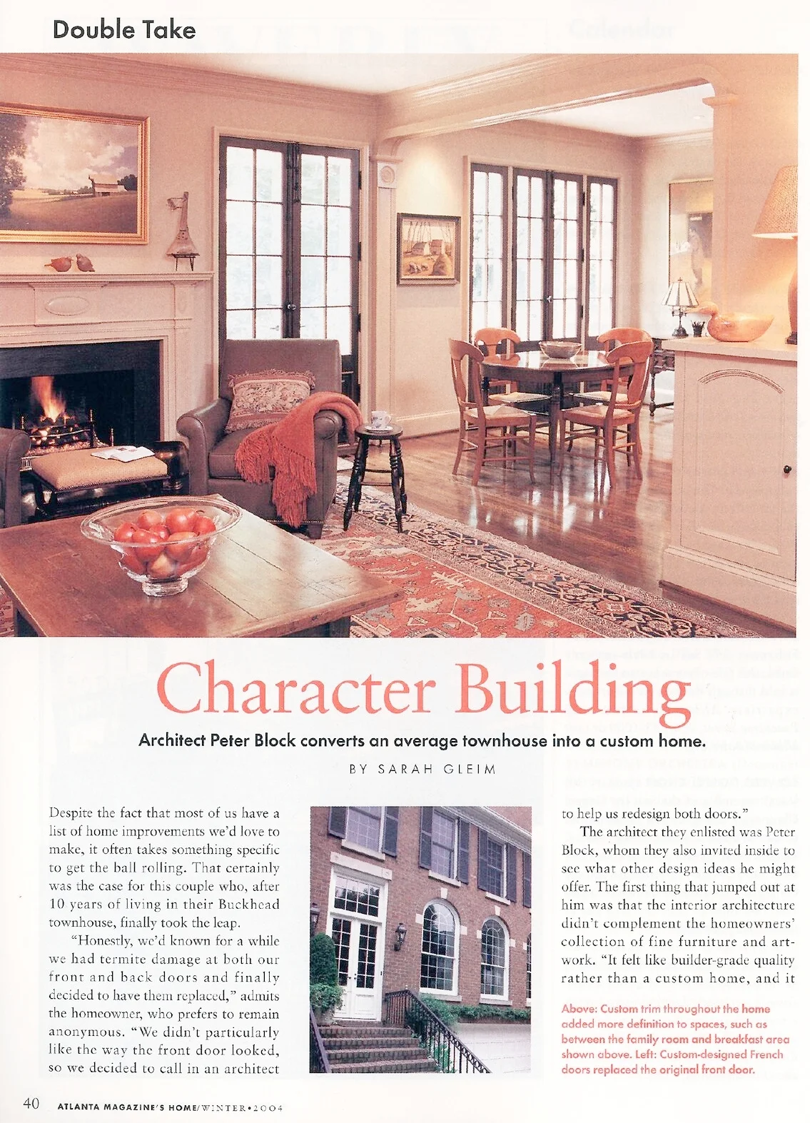 Townhouse Redesign Feature — Peter Block Architects