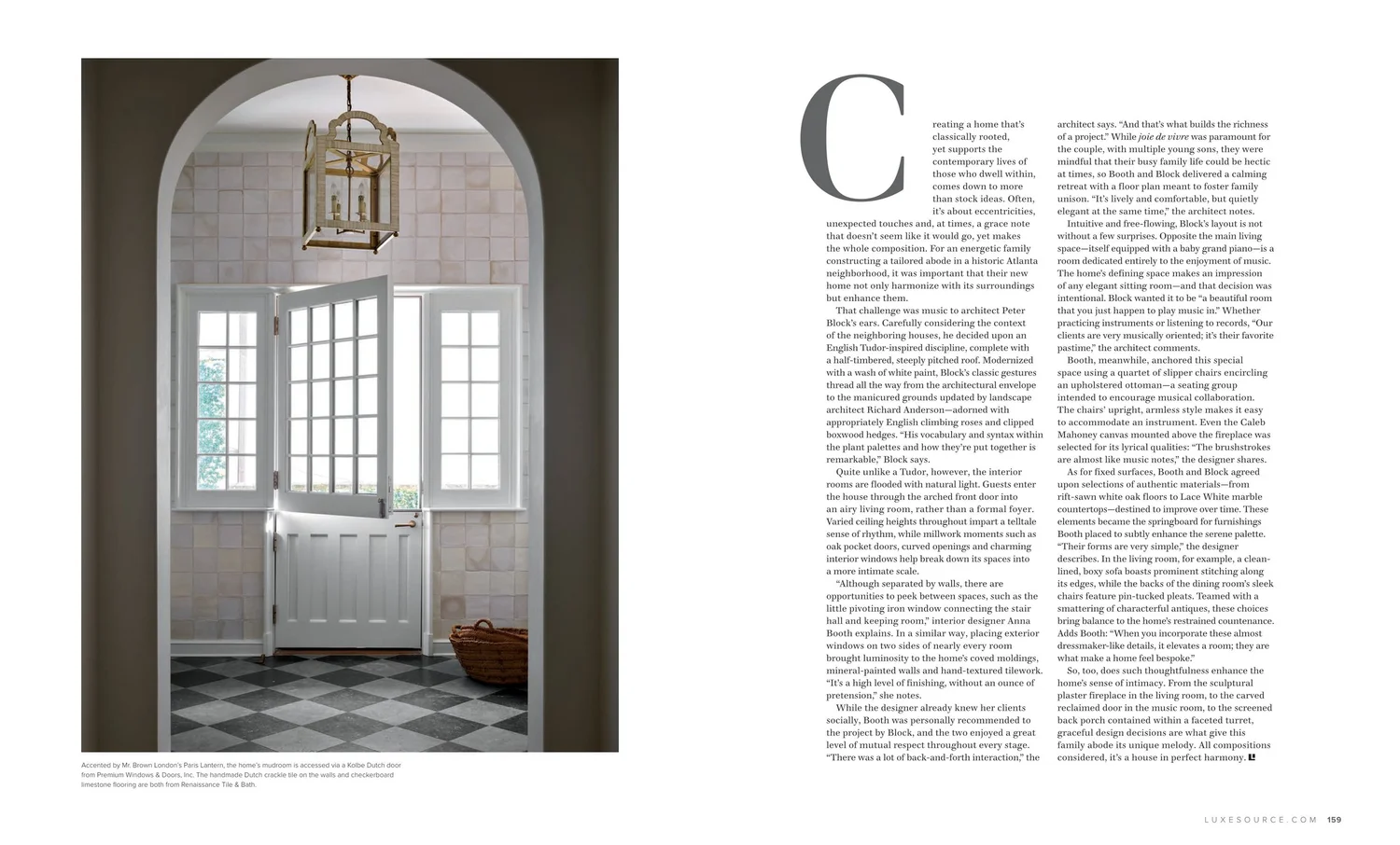 Striking a Chord Feature — Peter Block Architects