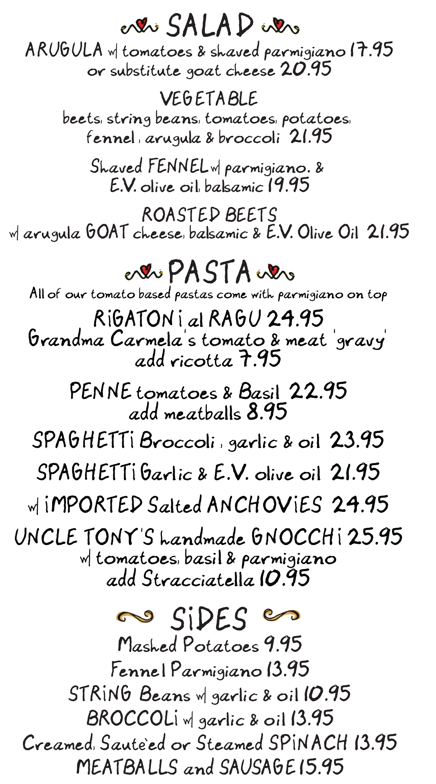 Frank Restaurant Lunch Menu | Tasty Italian Lunch Options — Frank