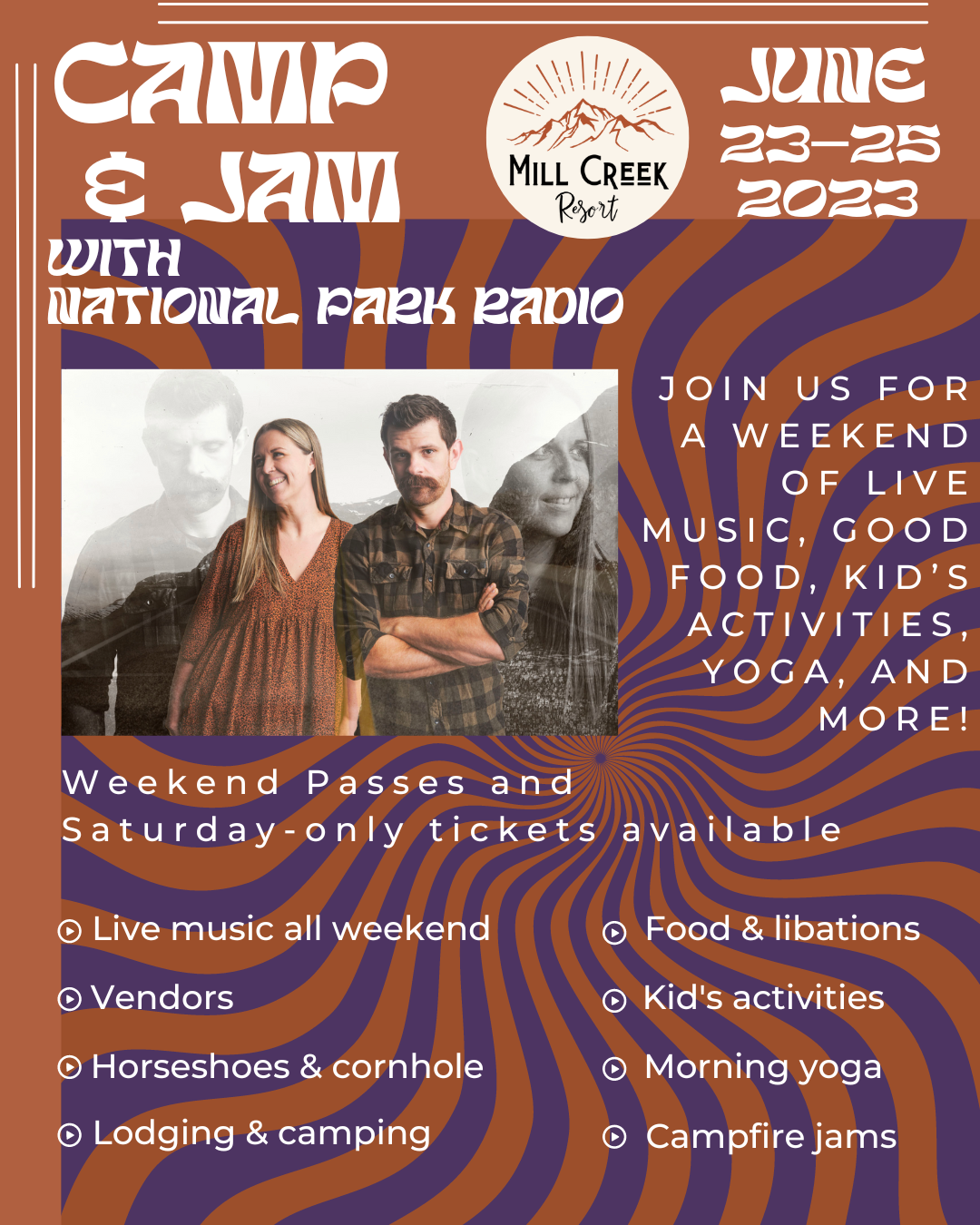 Jam Camp Music Fest 2023 — Mill Creek Resort