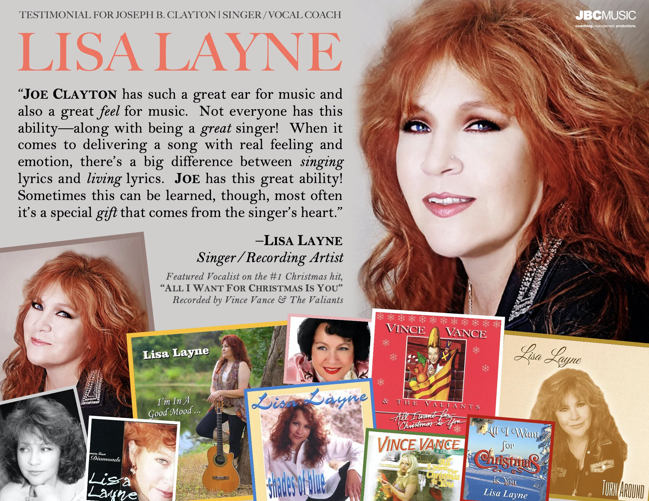 Credits — JBCMUSIC: Perfecting Performance with Passion and Purpose