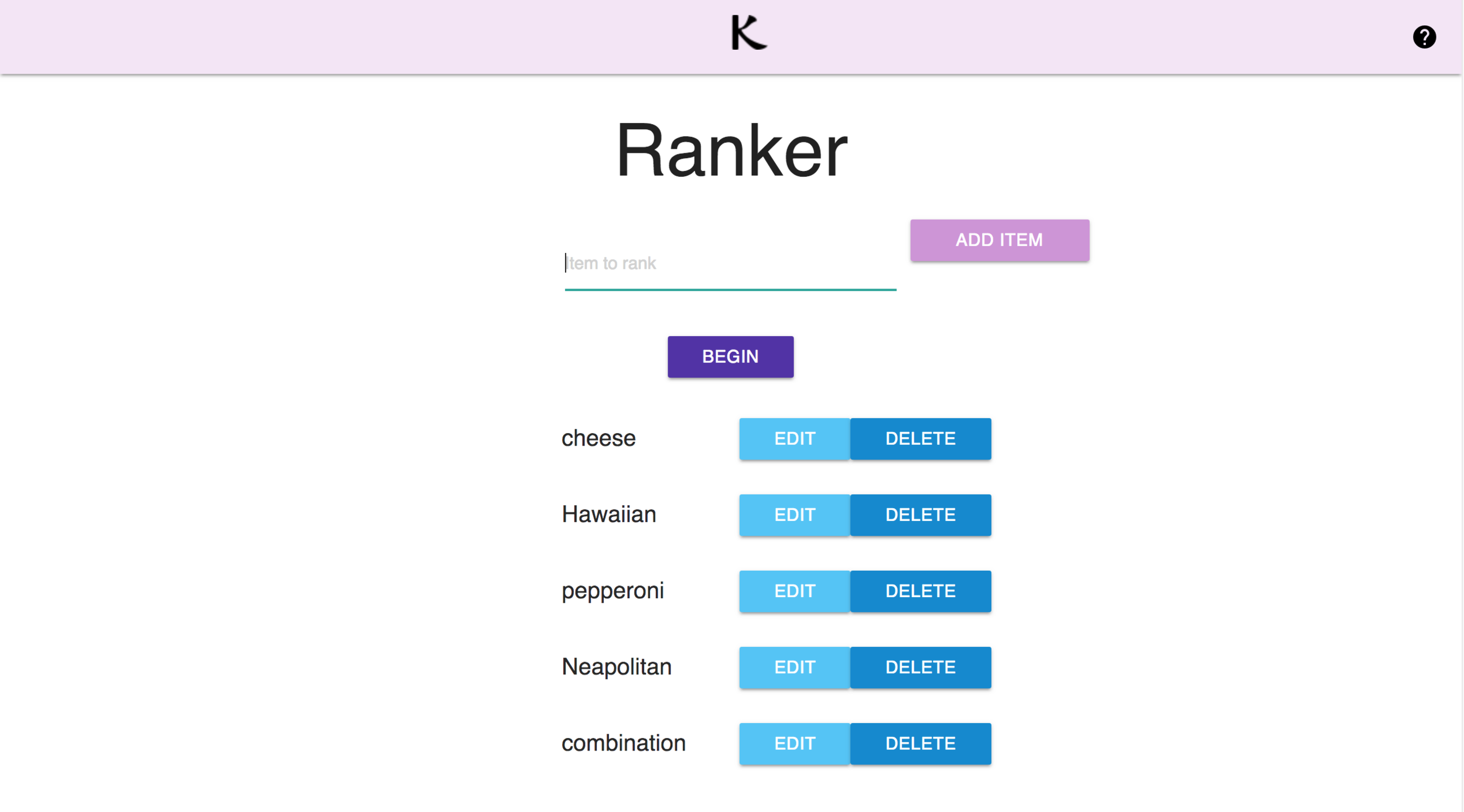Ranker — Karen Lin