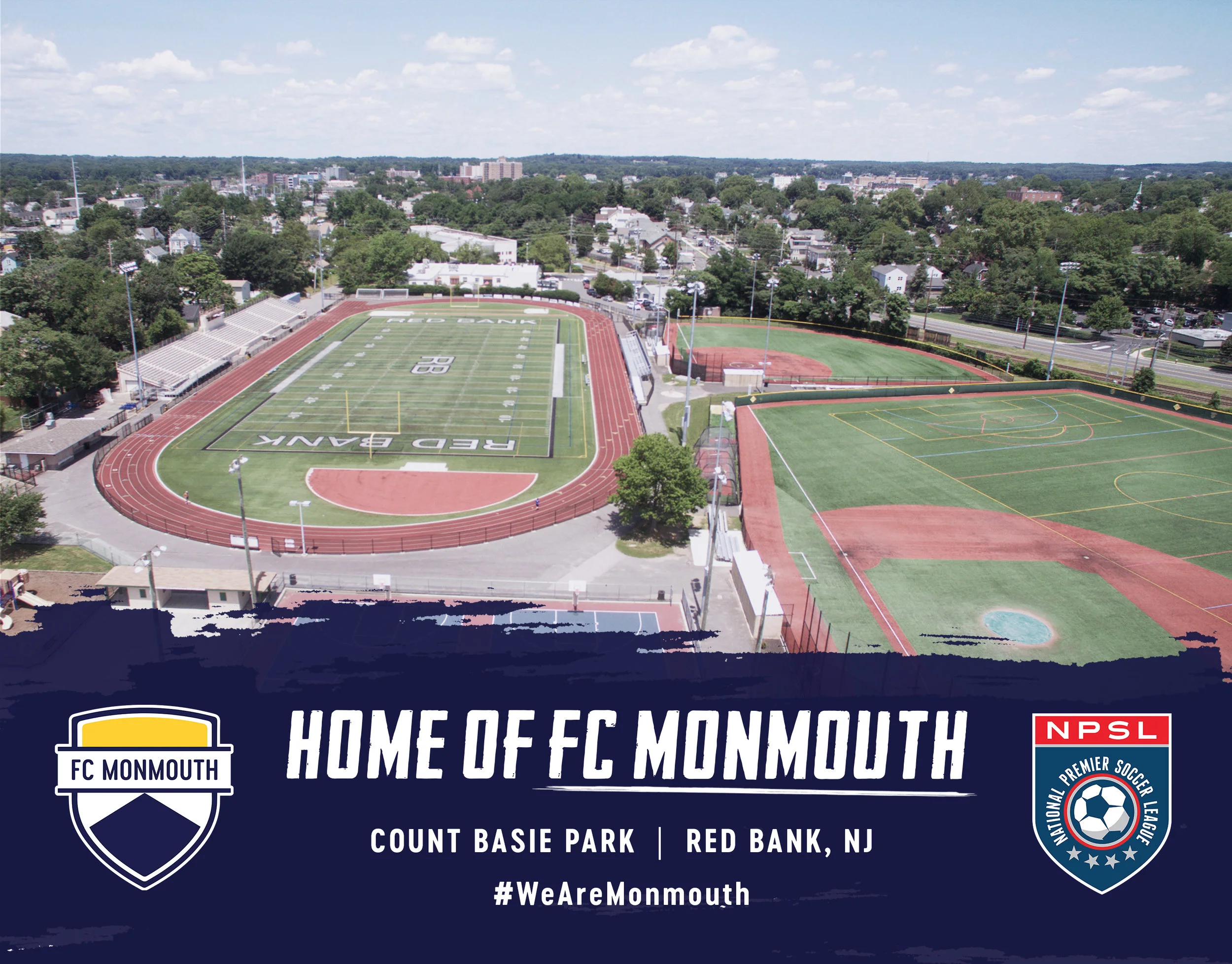 Home of FC Monmouth: Count Basie Park, Red Bank, NJ — FC Monmouth