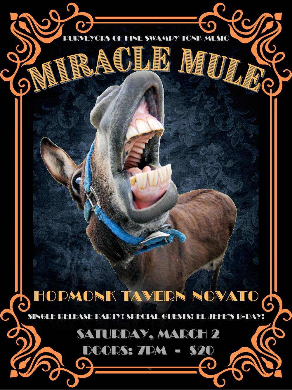 Shows — Miracle Mule - The Bay Area's Favorite Swampy Tonk Dance Band!