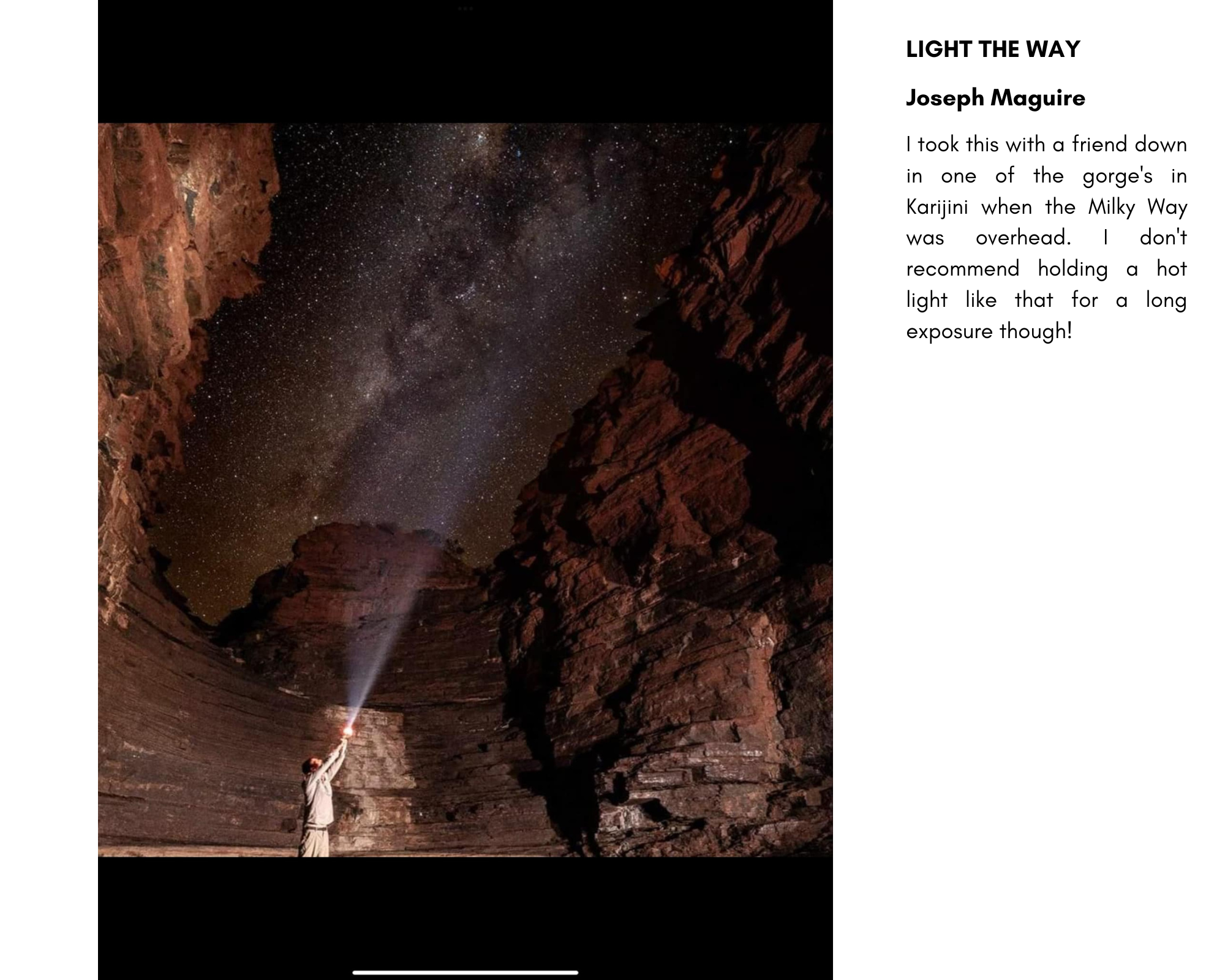 Dampier Photography Awards — Dampier Community Association