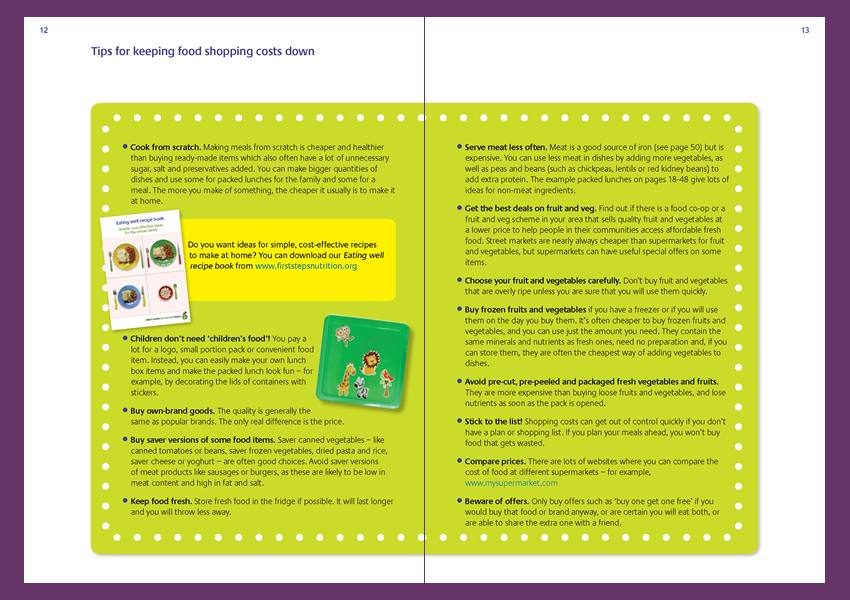 Eating well early years — First Steps Nutrition Trust
