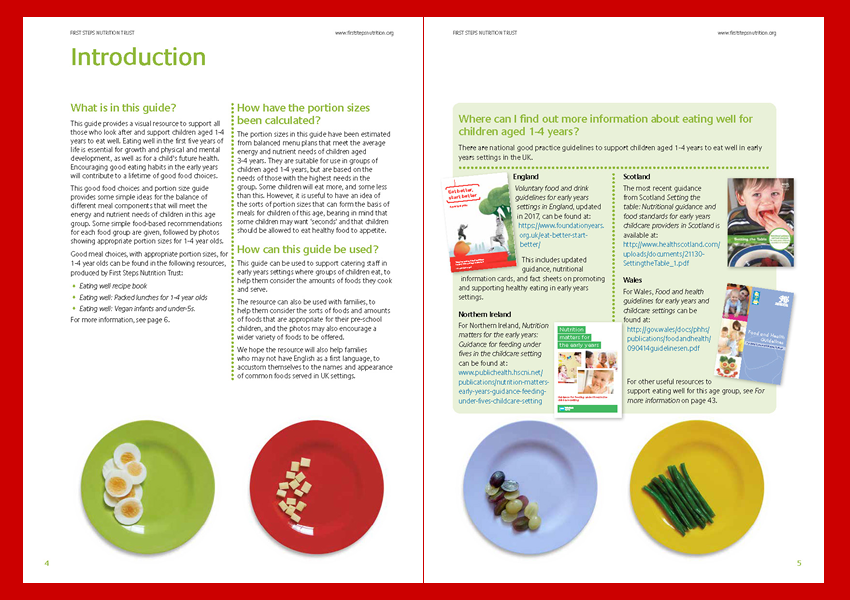 Eating well early years — First Steps Nutrition Trust