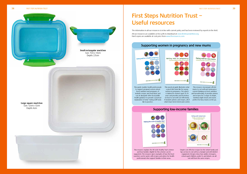 Eating well early years — First Steps Nutrition Trust
