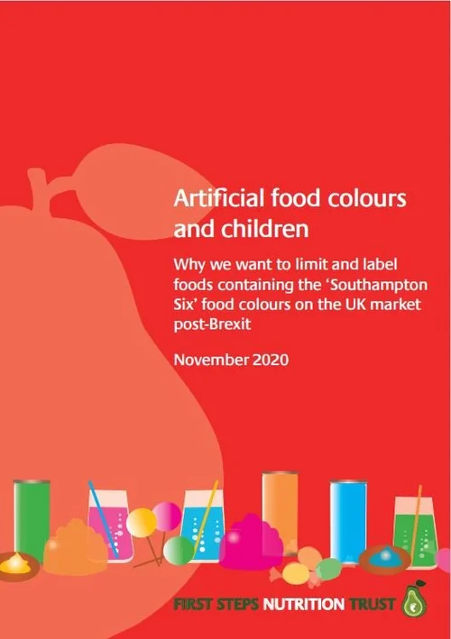 Additives - Colourings — First Steps Nutrition Trust