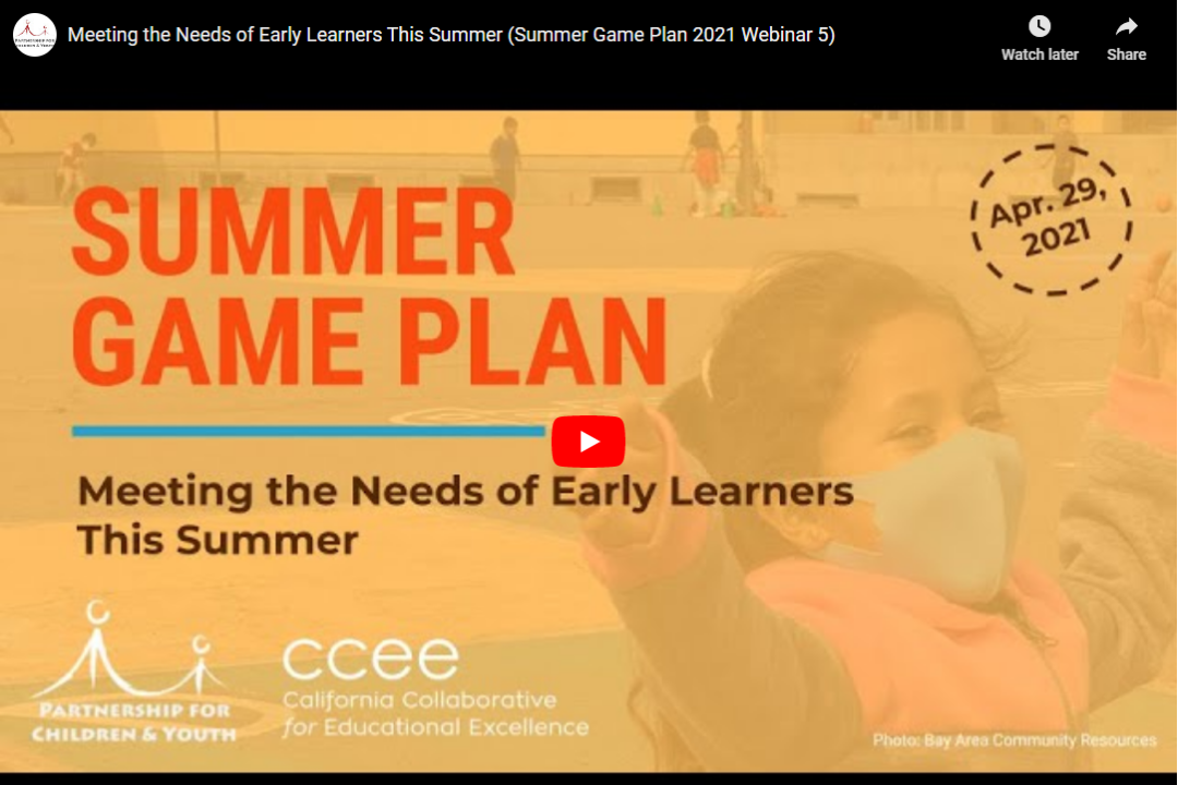 Early Learning — Partnership for Children & Youth
