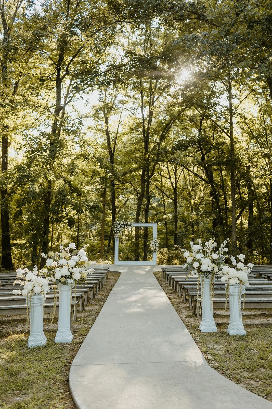 our outdoor site ACCOMMODATES 300 guests and features our modern arbor ...