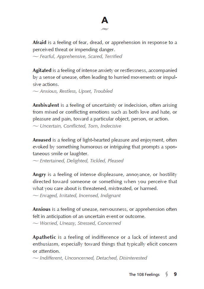 Dictionary of Feelings and Needs — The Empathy Set