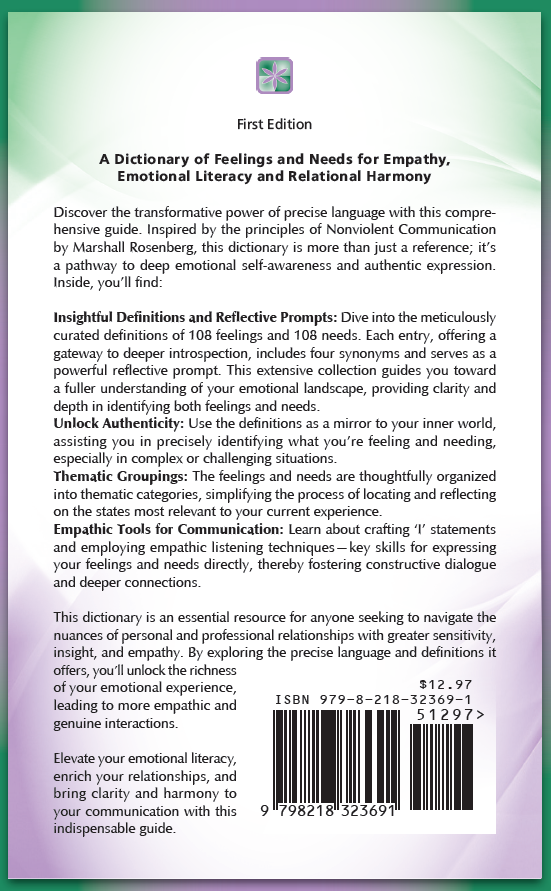 Dictionary of Feelings and Needs — The Empathy Set