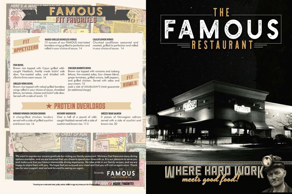 The Famous Menu — The Famous Restaurant