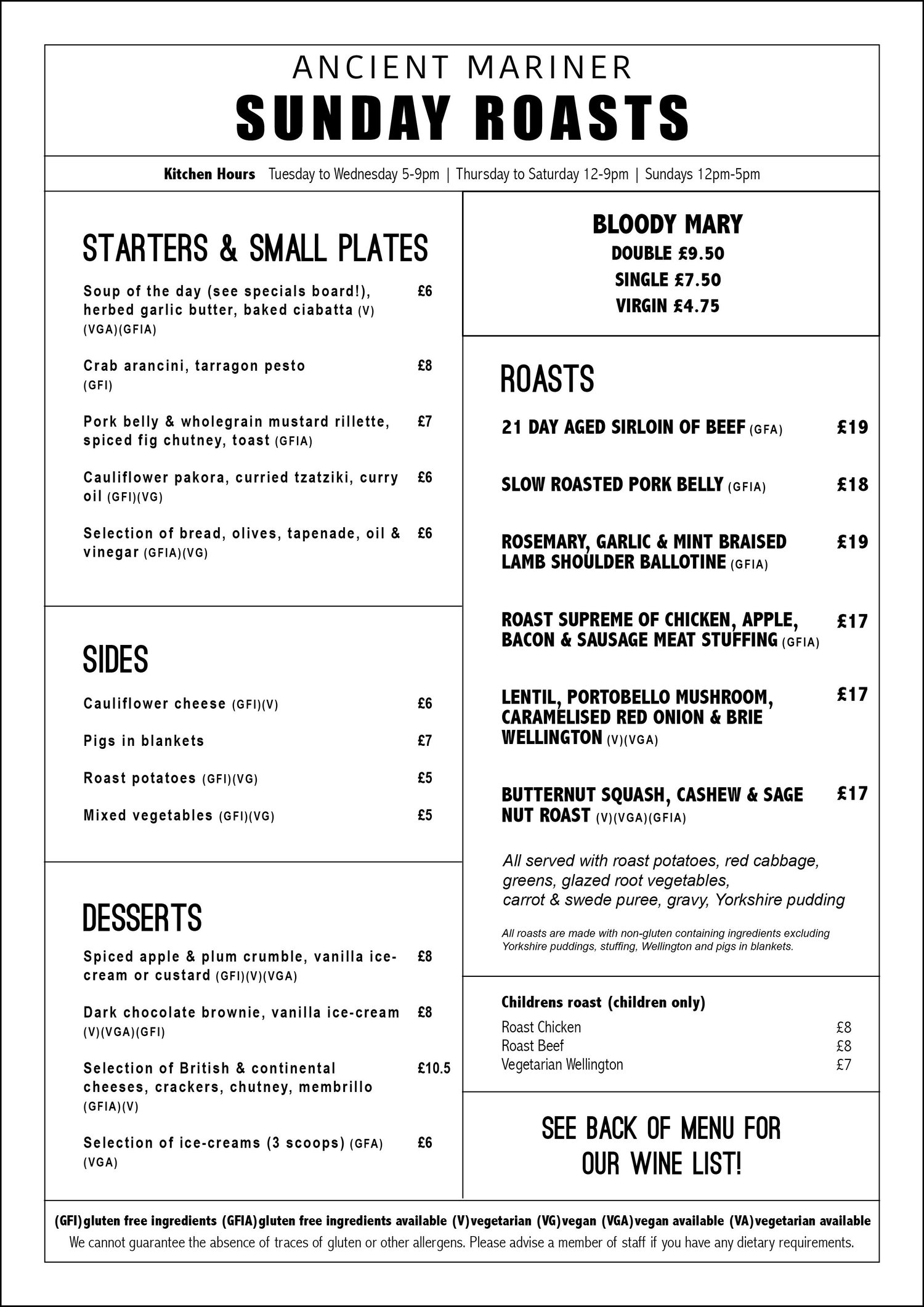 Food — Ancient Mariner