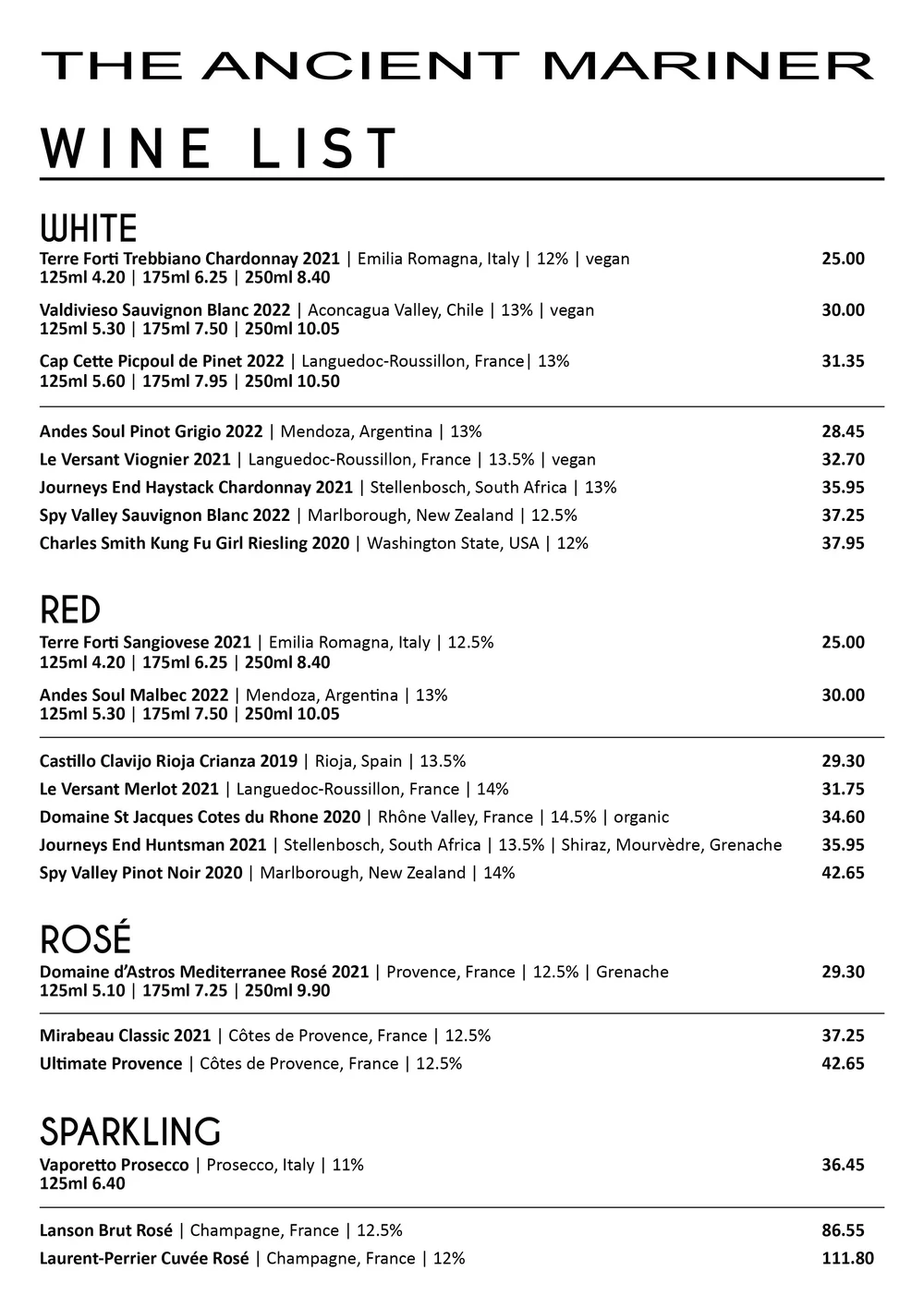 Food — Ancient Mariner