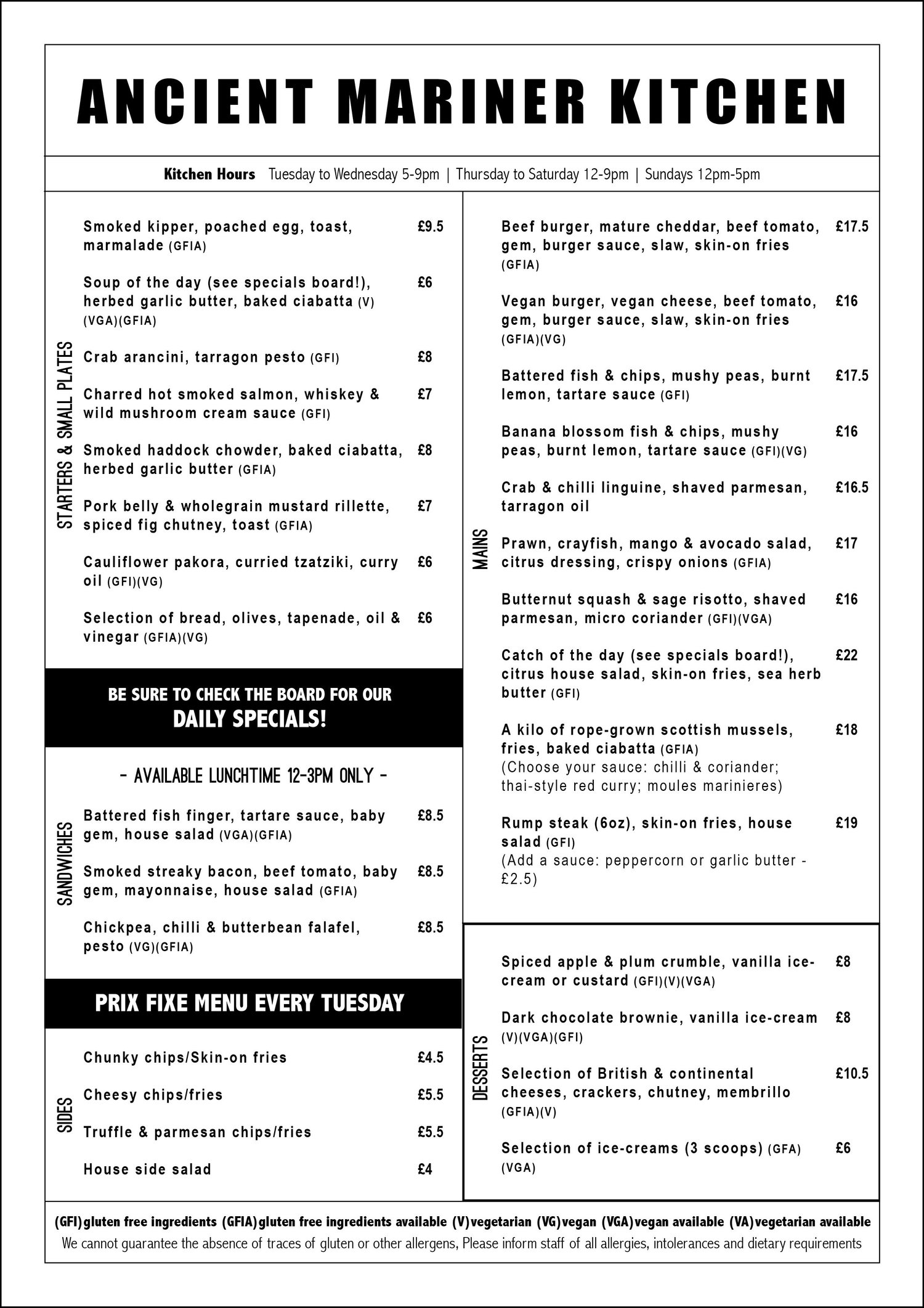 Food — Ancient Mariner