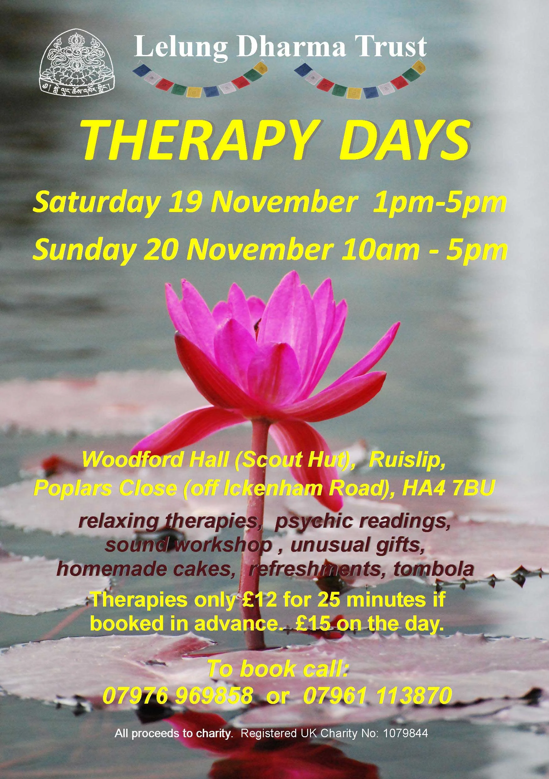 Therapy Days — Lelung Dharma Trust
