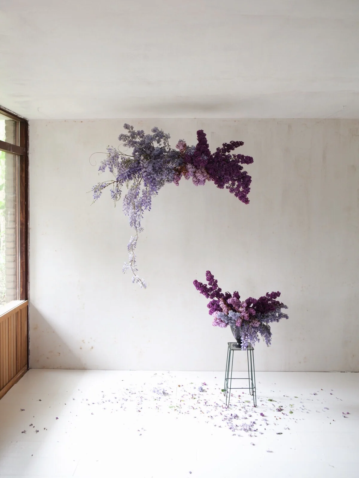 whimsical purple flower cloud — Anne van Midden