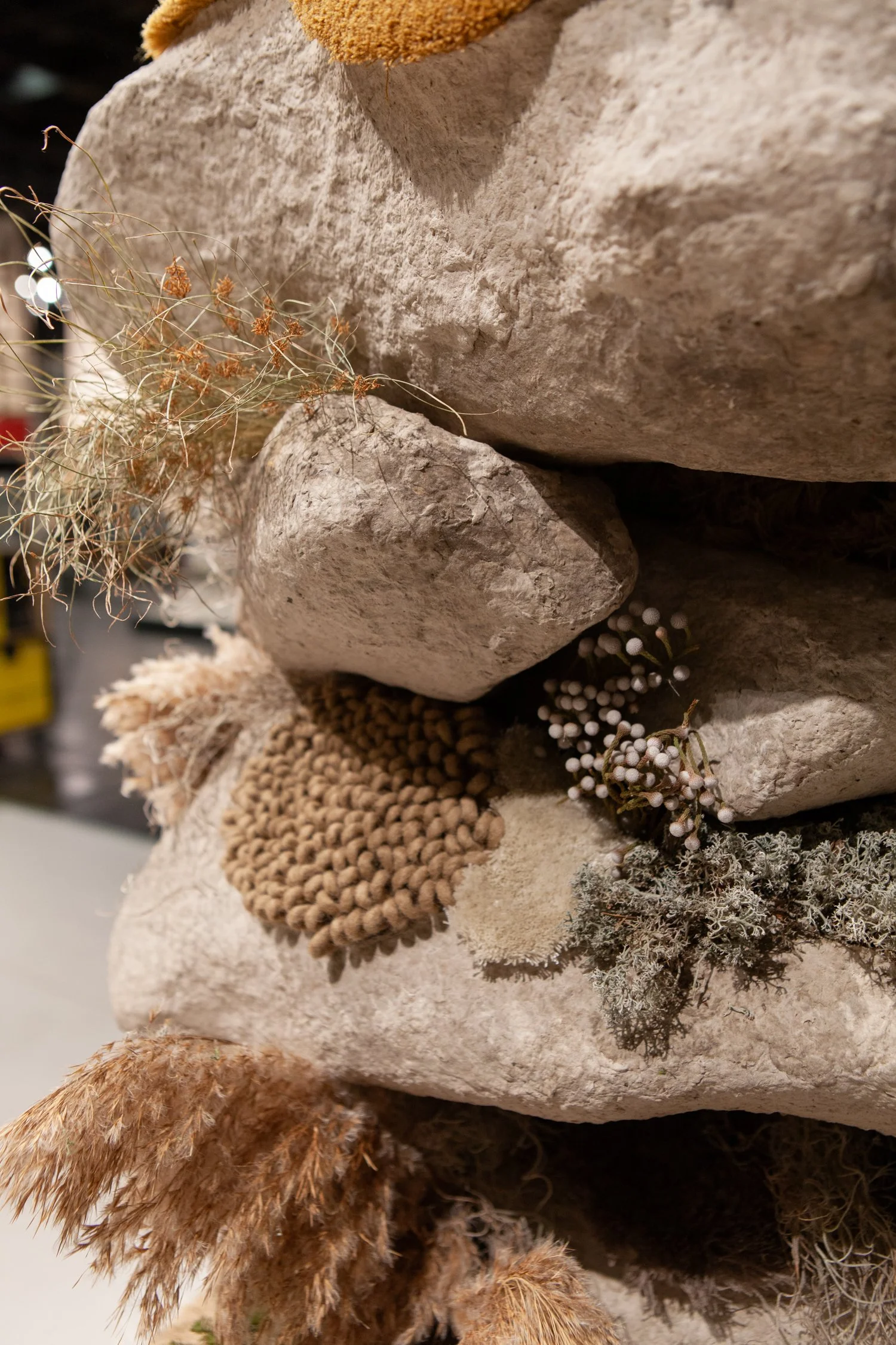 a paper mache rock sculpture — Anne van Midden