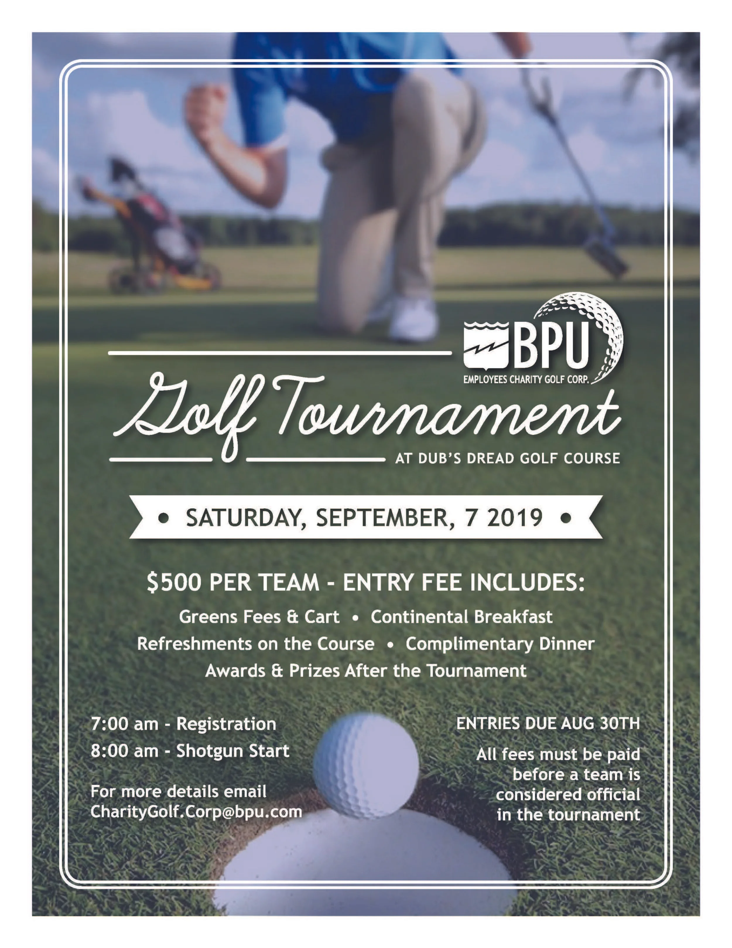Golf Tournament Fundraiser Flyer
