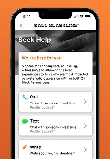 Call BlackLine—Crisis Call Line