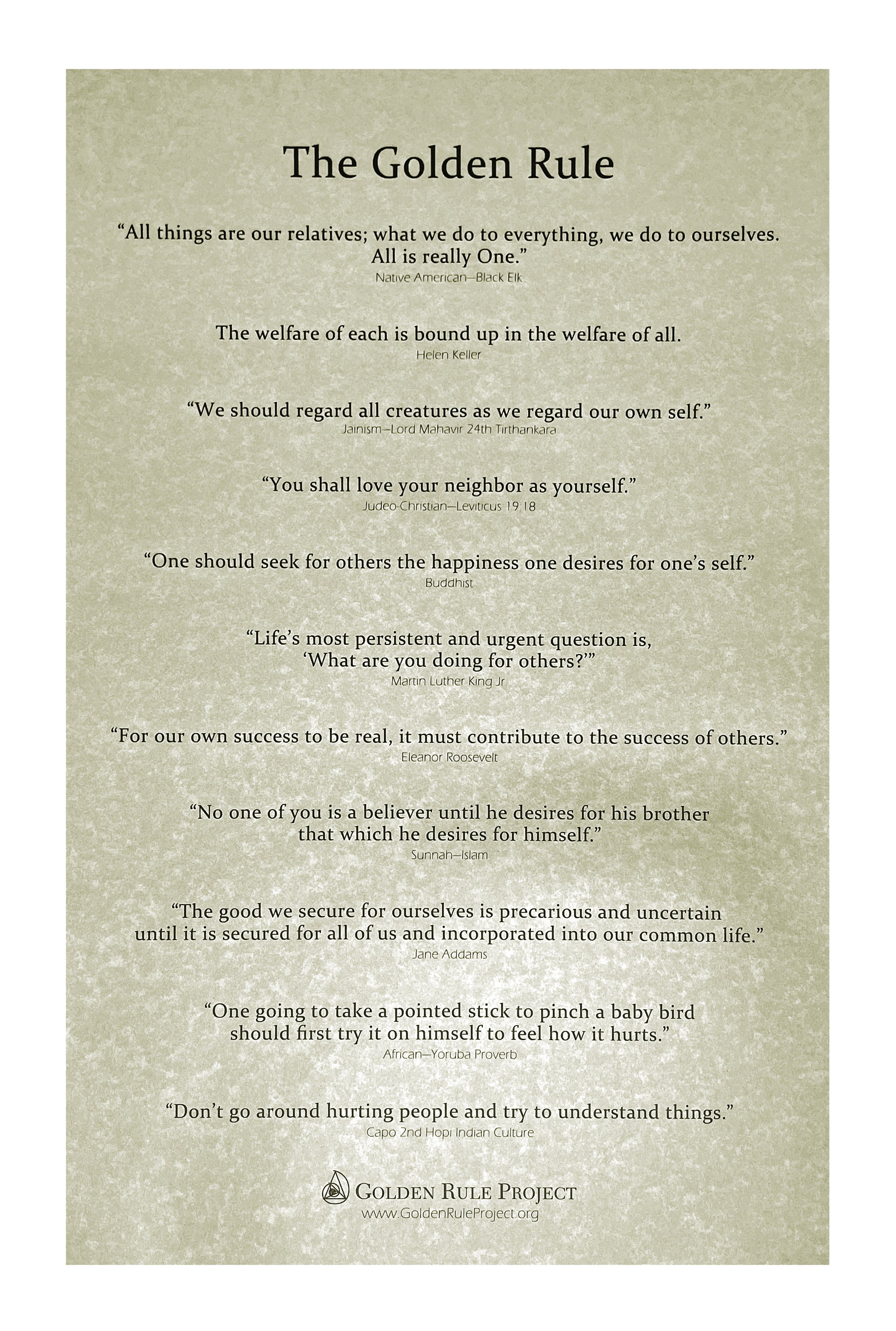 Formulation Posters — Golden Rule Project