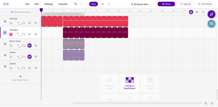 How To Use Patterns Beatmaker In Soundtrap — Building Beats