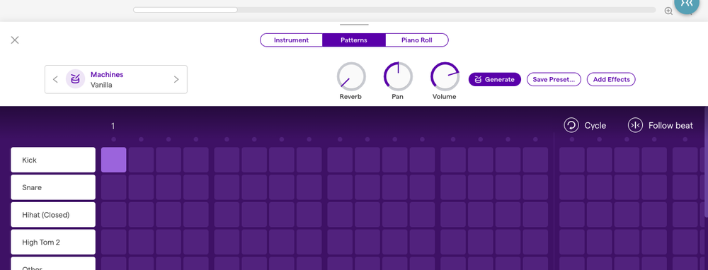 How To Use Patterns Beatmaker In Soundtrap — Building Beats