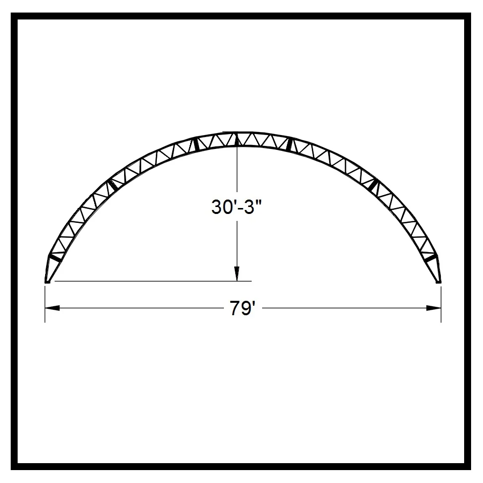 5' Leg Profile — Span-Tech Fabric Building Systems