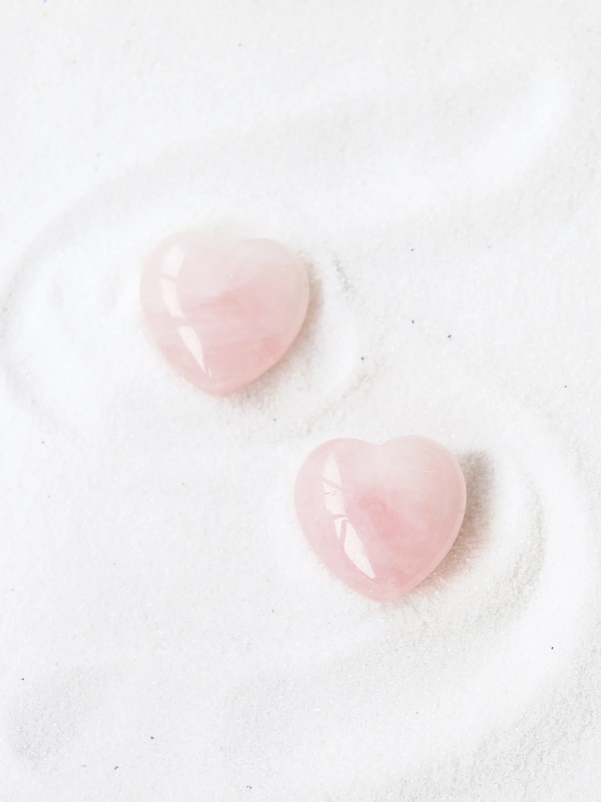 Cœur en Quartz rose l Pierre pour l'Amour & la Douceur l Cristaux naturels & éthiques l Belgique ...