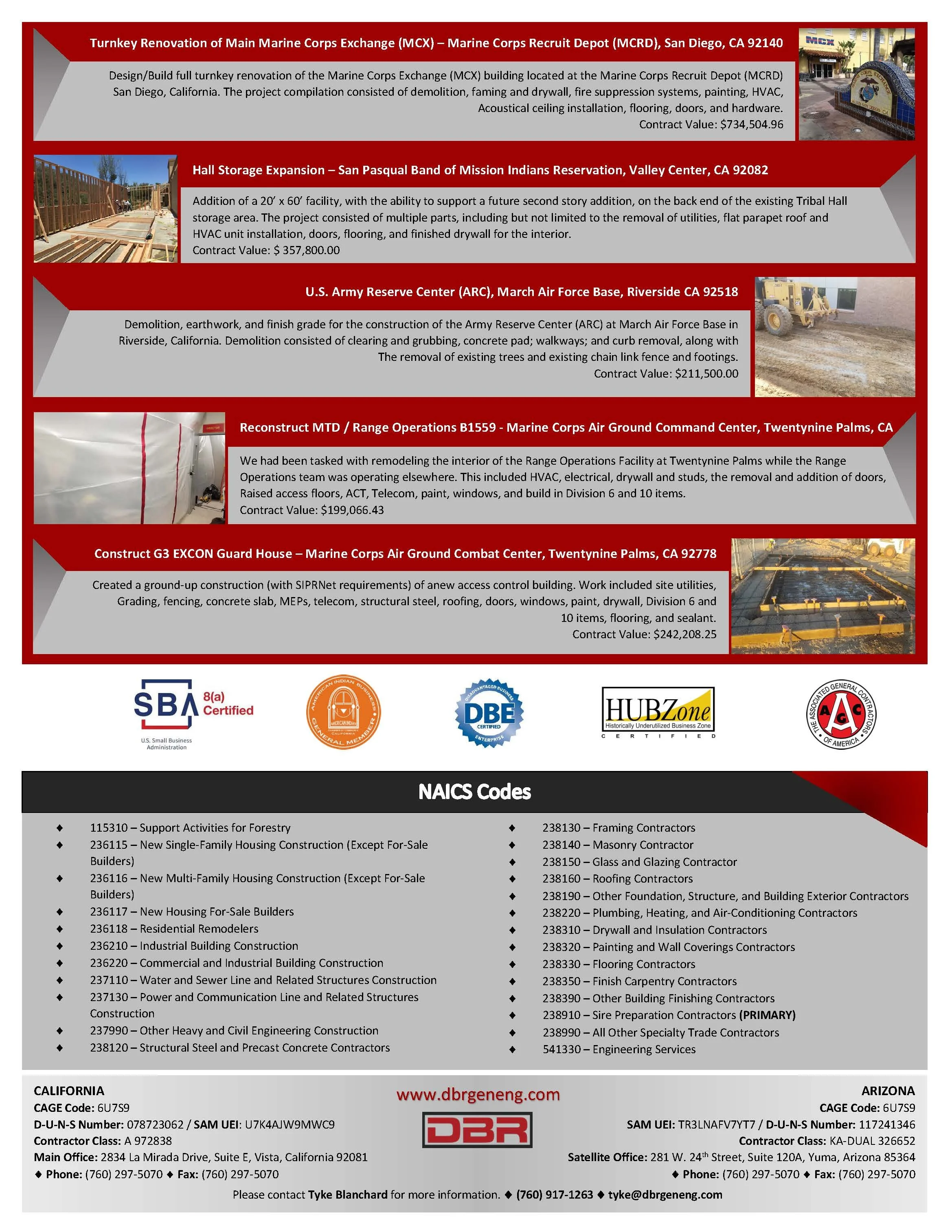 Capabilities Statement — DBR General Engineering