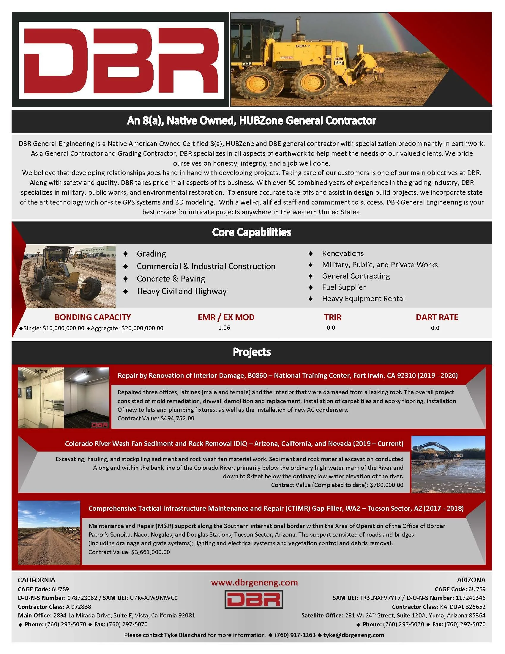 Capabilities Statement — DBR General Engineering