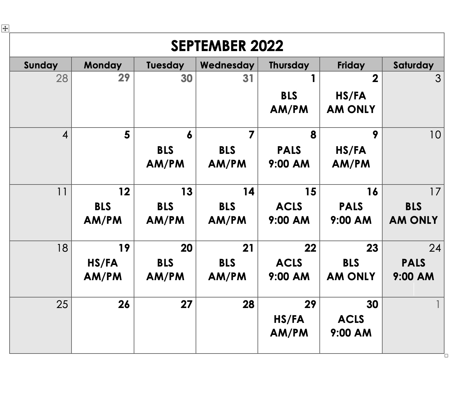 Schedule & Register — Amarillo CPR Center | CPR | FIRST AID | BLS ...