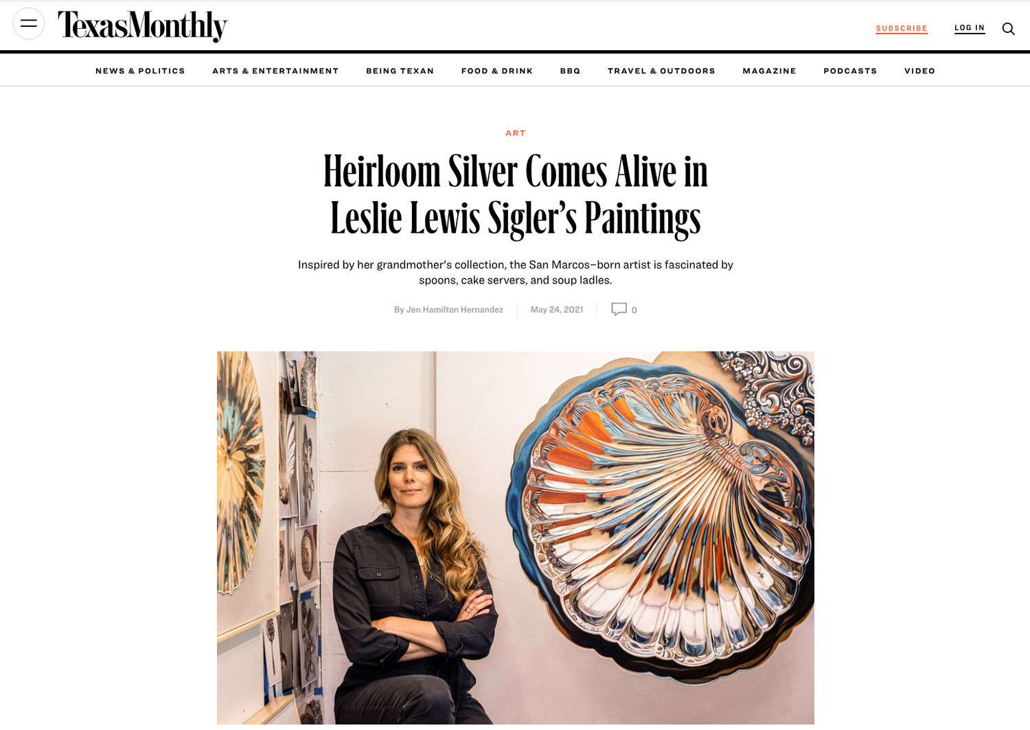 NEWS & PRESS — Leslie Lewis Sigler | Artist