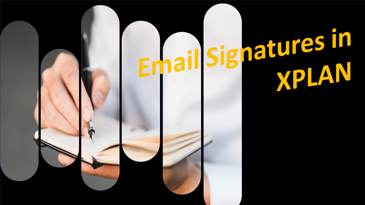 Email Signatures in XPLAN | Enzumo