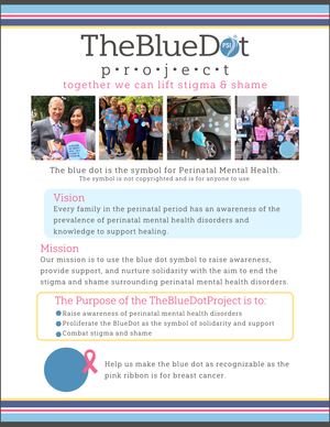 About The Blue Dot Project — The Blue Dot Project Maternal Mental Health