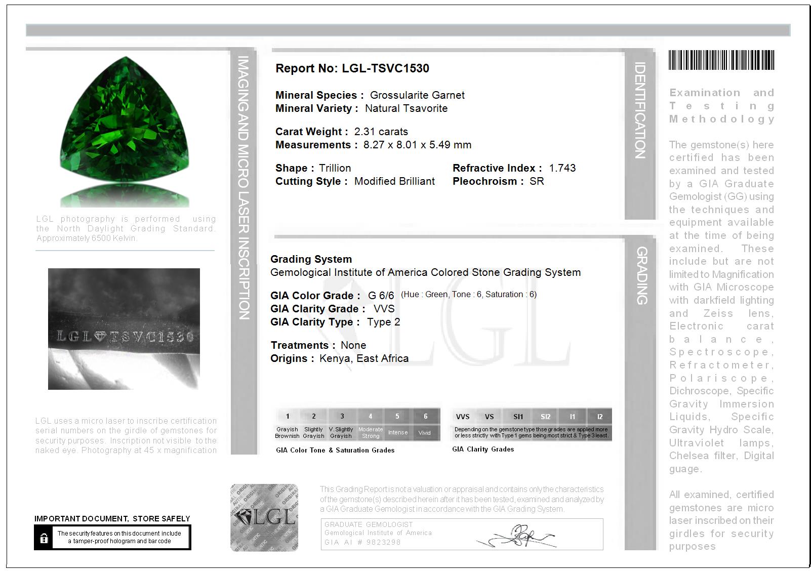 Tsavorite Garnet & Diamond Ring — Jade Thomas Jewellery