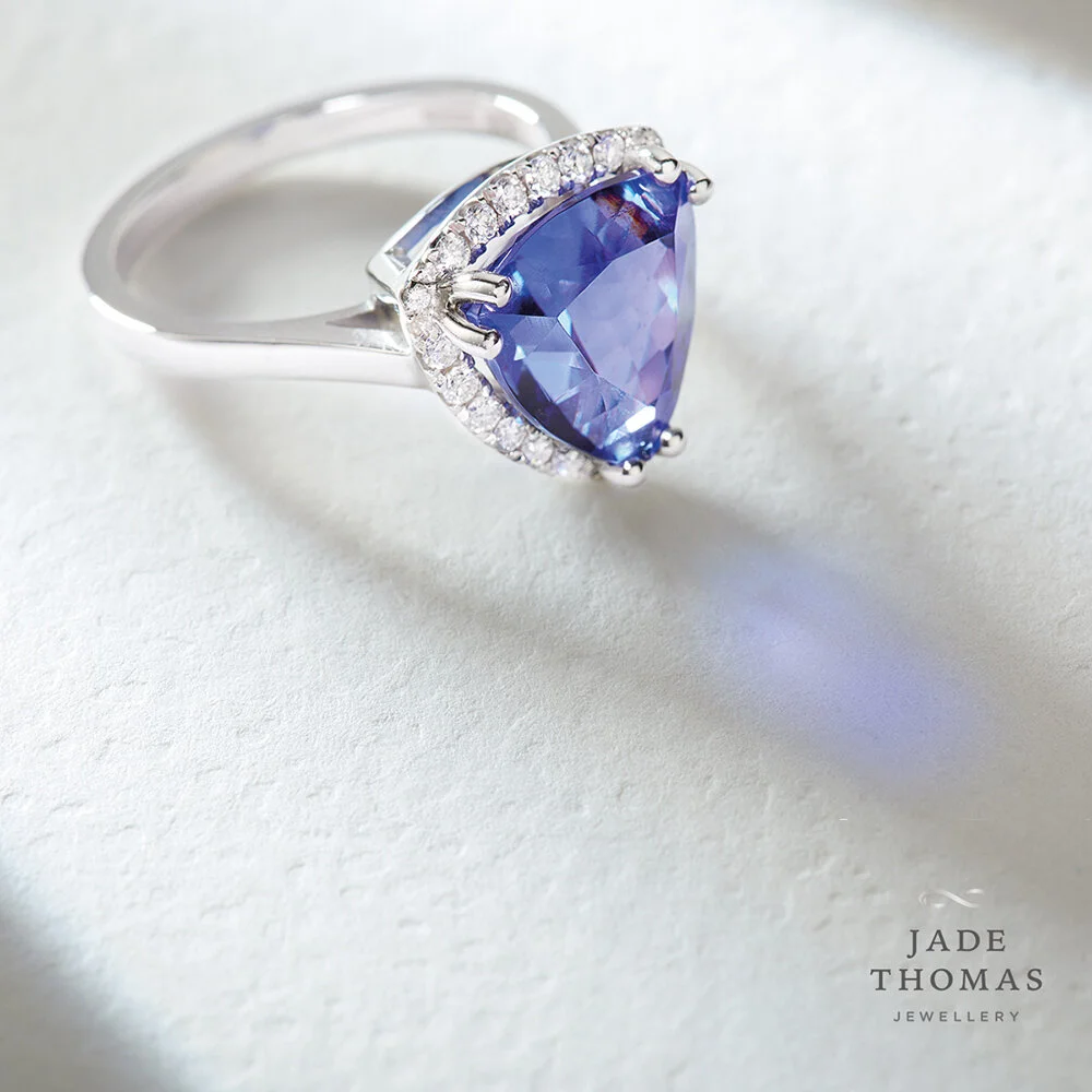White Gold and Alexandrite Bracelet — Jade Thomas Jewellery